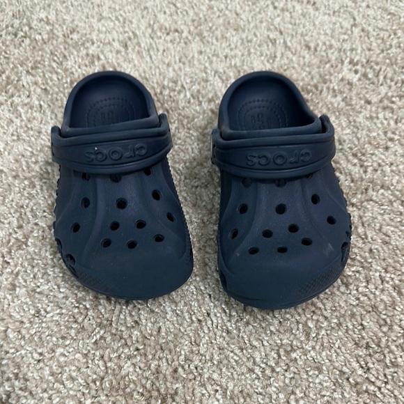 CROCS | Shoes | Crocs Blue Water Shoes With Perforated Design And ...